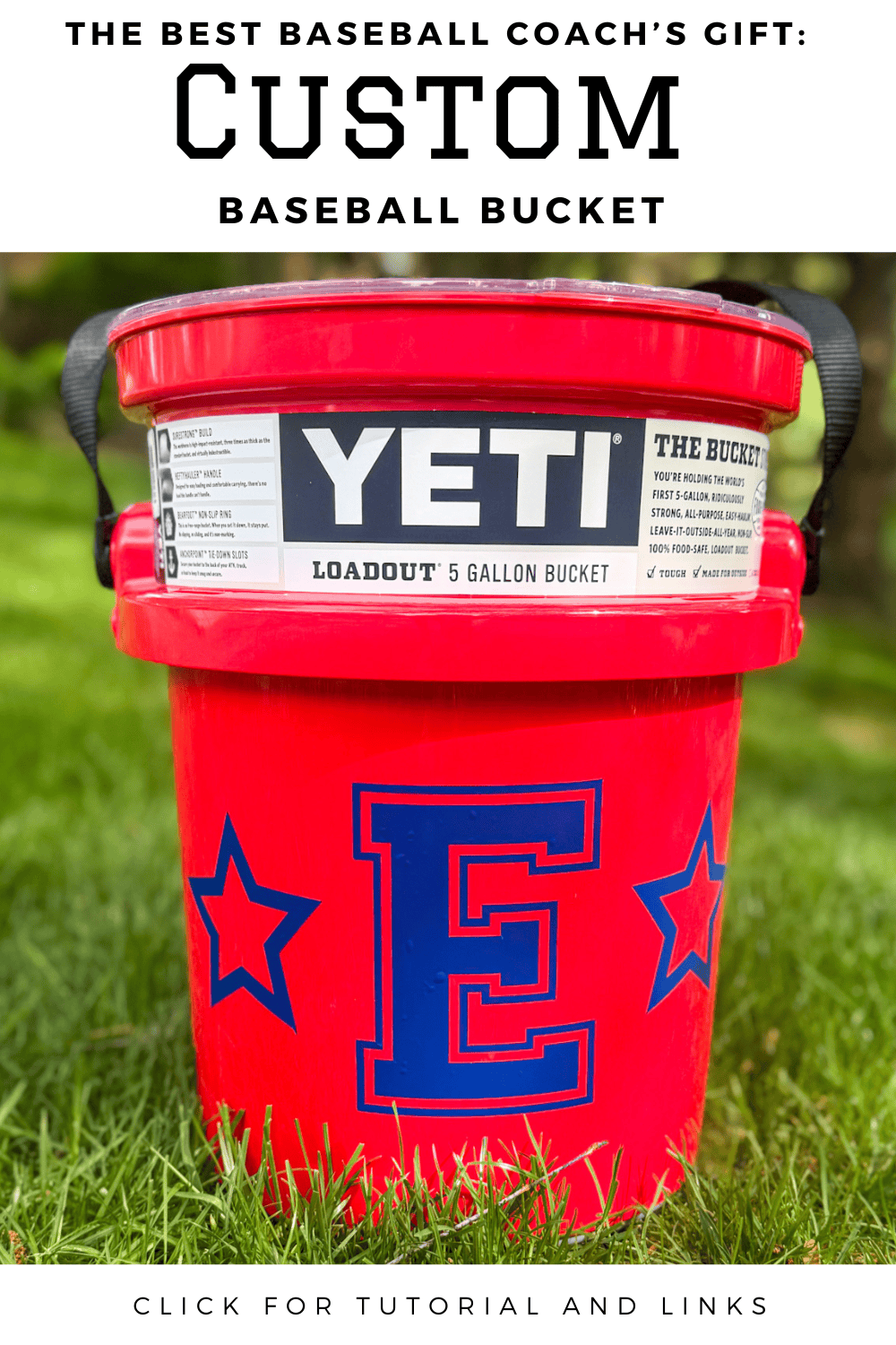 All-Star Custom Baseball Bucket - My Friend Meg